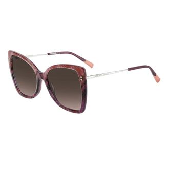 Missoni Femme, Accessoires, Multicolore, Taille: 57 MM Lunettes de Soleil Rose et Violet en Ac&eacute;tate