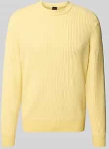 Boss Orange by Hugo Boss Regular Fit Strickpullover aus Baumwoll-Mix Modell APOKKO