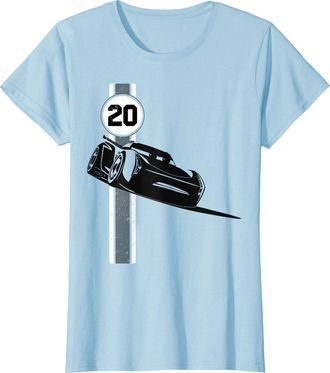 Disney Pixar Jackson Storm Striped Drifting Graphic T-Shirt T-Shirt
