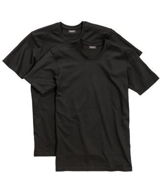 Redfield Rundhalsshirt Rundhals T-Shirt Doppelpack von Redfield in schwarz