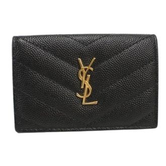 Saint Laurent Pre-owned Vintage Tri-fold Wallet - - Pre-owned - Damen - Schwarzk - ONE SIZE