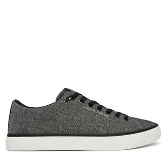 Tommy Hilfiger Sneakers aus Stoff Tommy Hilfiger Th Hi Vulc Core Low Chambray FM0FM05818 Grau