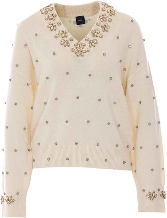 Pinko Pull Col Rond - Blanc