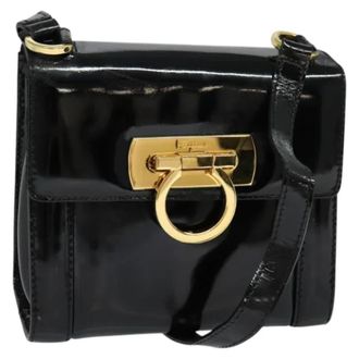 Ferragamo Pre-owned Canvas schultertasche - - Pre-owned - Damen - Schwarzk - ONE SIZE