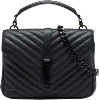 Saint Laurent Pre-owned College Satchel - - Pre-owned - Damen - Schwarzk - ONE SIZE