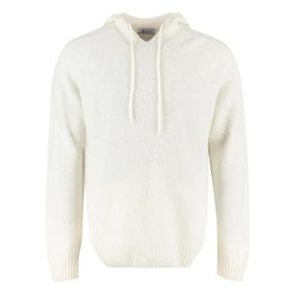 THE (ALPHABET) Gerippter Strickhoodie aus Lammwolle Kaschmir - - Sweatshirts & Hoodies - Herren - Beige - L