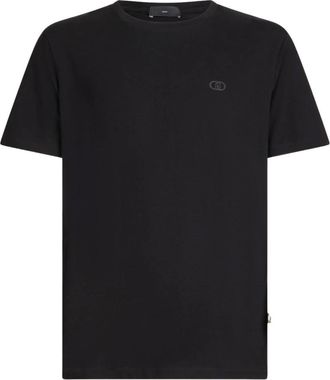 Liu Jo Homme, Tops, Noir, Taille: L T-Shirt Basiccontra