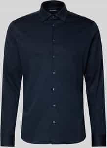 Roy Robson Slim Fit Business-Hemd mit Kentkragen