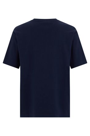 Dr&ocirc;le de Monsieur Mens Cotton T-Shirt Navy T-Shirts And Polos