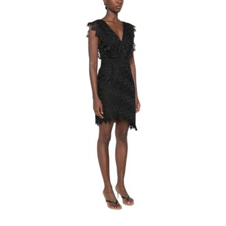 Simona Corsellini Femme, Robes, Noir, Taille: 36 FR 0003 Abito Corto Pizzo