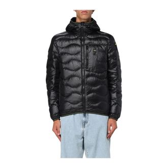 Blauer Homme, Vestes, Noir, Taille: 3XL Veste Puffer Style Wave