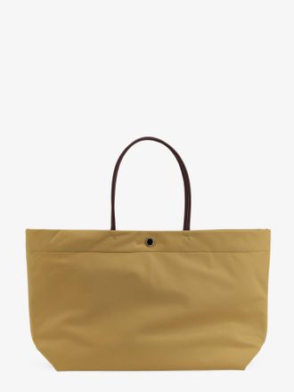 Tory Burch Womens Ella Twist Nylon Shoulder Bag Beige