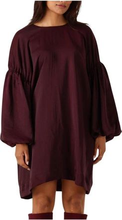 Gestuz Bordeauxrote Kurze Kleid - - Dresses - Damen - Lila - S