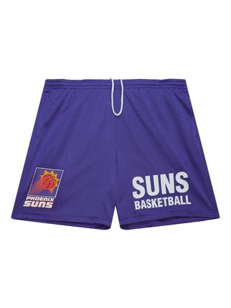 Mitchell & Ness Netz-Shorts mit Logo - Violett