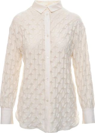 Max Mara Femme, Blouses et Chemises, Blanc, Taille: 36 FR Ugola Jersey Shirt