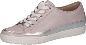Caprice Damen Sneaker flach aus Leder mit Schnürsenkeln, Rosa (Lt.Purple Perl), 40.5 EU