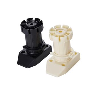 Valiclud Verstellbare Möbel Füße Höhenverstellbare Abs Kunststoff Füße Schwarz für Schrank Sofa Tisch Wohnzimmer mit Clips Langlebig und Einfach zu Montieren