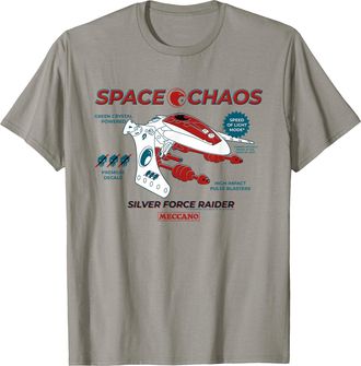Meccano modelliert Space Chaos Silver Force Raider T-Shirt