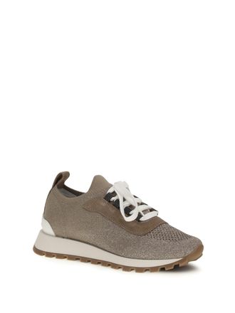Brunello Cucinelli Womens Cotton Sneakers Nutshell