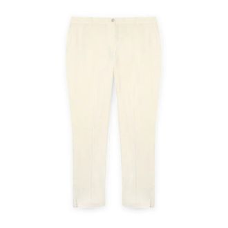 Fiorella Rubino Femme, Pantalons, Blanc, Taille: 54 FR Pantalon New York en mélange de lin