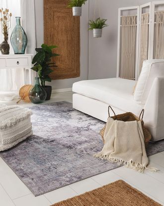 benuta Pop Teppich Laury - Grau 200x300 cm - Kunstfaser - Rechteckig & im Style: Abstrakt - Pflegeleicht für Wohnzimmer Schlafzimmer