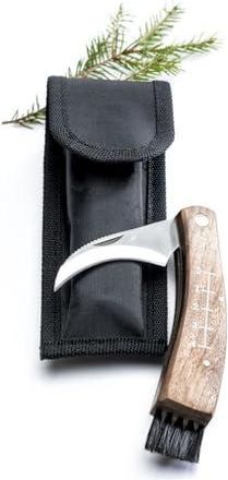 Sagaform 5017685 Pilzmesser im Segeltuchfutteral, Braun