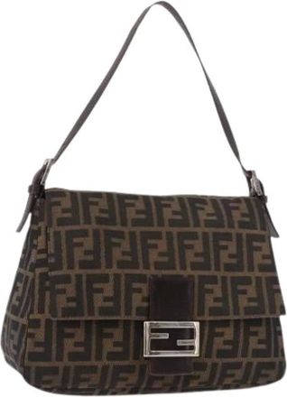 Fendi Pre-owned Zucca Shoulder Bag - Femme - Pre-owned - Noir - Taille: ONE Size