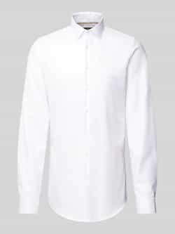 Jake*s Slim Fit Business-Hemd mit extra langem Arm und Kentkragen