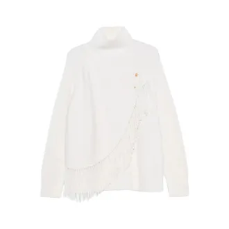 Carven Damen, Strickwaren, Wei&szlig;, SGr&ouml;&szlig;e