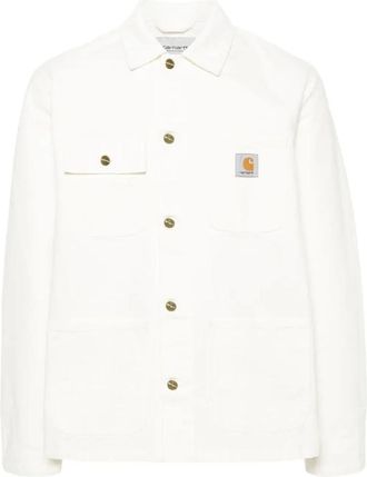 Carhartt Work in Progress Homme, Vestes, Blanc, Taille: L Michigan Coat