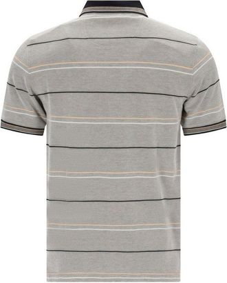 Hajo Poloshirt Pikee-Poloshirt in Dreitonoptik mit garngef&auml;rbtem Streifen - stay fres