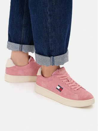 Tommy Jeans Sneakers Logo Suede Archive EN02985 Rosa