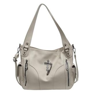 Generic Sacs Hobo pour femme en polyur&eacute;thane - Sac fourre-tout &agrave; bandouli&egrave;re - Grande capacit&eacute; pour le shopping, le travail, les voyages, un usage quotidien, 