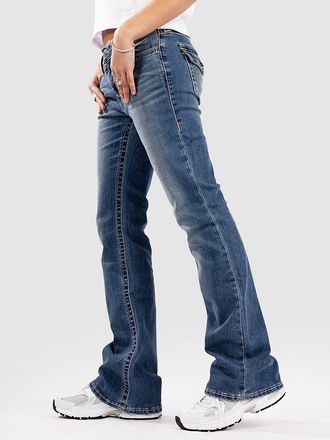 True Religion Becca Mid Rise Boot Cut Flap Jeans arabella