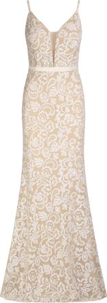 Apart Fashion Damen Apart Abendkleid mit Pailletten Special Occasion Dress, Weiß, L EU