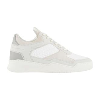 Filling Pieces Paneled White Low Top Ghost Sneaker - - Shoes - Herren - Wei&szlig; - 45 EU