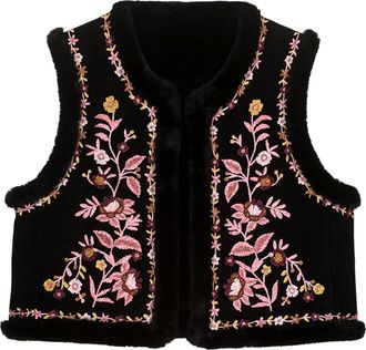 Louise Misha Veste Sans Manches R&eacute;versible Ren&eacute;e Velours - Collection Femme Louise Misha