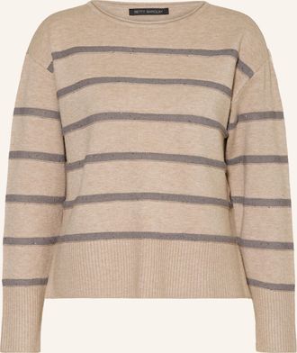 Betty Barclay Pullover Mit Pailletten beige