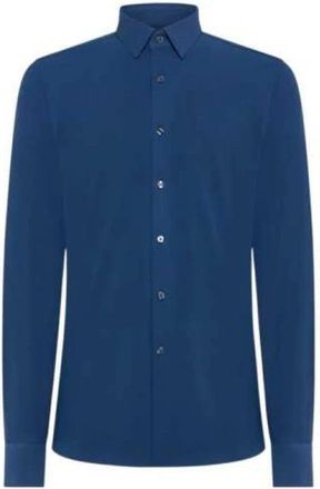 Roberto Ricci Design Rrd, Homme, Chemises, Bleu, Taille: S Flocked Shirt