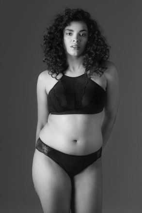 Lovjoi Damen vegan Bralette Diascia Schwarz