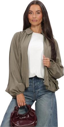 Catwalk Junkie Draped Blouse - - Blouses & Shirts - Damen - Gr&uuml;n - XL