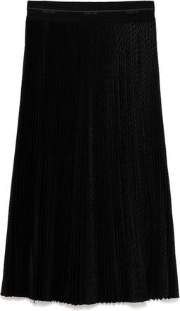 Helmut Lang jupe Lwb à design plissé - Noir