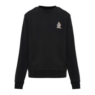 Moncler Sweatshirt mit Aufn&auml;her - - Sweatshirts & Hoodies - Herren - Schwarzk - 2XL