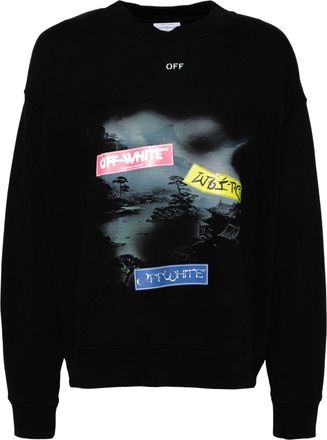 Off-white Type Sticker Skate Sweatshirt - Schwarz