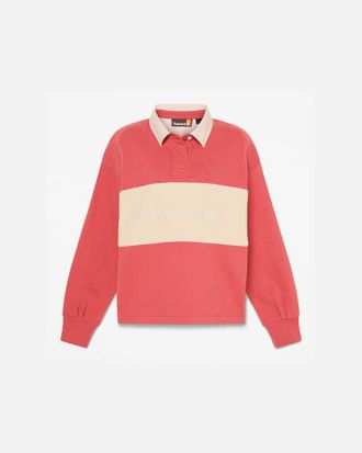 Timberland Lush Rugby-Polohemd f&uuml;r Damen in Rot, Damen, Rot, Gr&ouml;&szlig;e