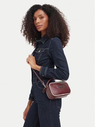 Tommy Jeans Handtasche Tjw Bold Script Camera Bag AW0AW19053 Dunkelrot