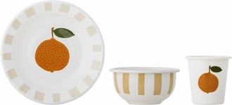 Bloomingville MINI - Agnes Geschirr-Set 82062000, Orange, Eisen