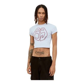 P.A.M. Baumwoll Baby T-Shirt mit Logo-Print - - Tops - Herren - Wei&szlig; - S