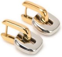 Au Printemps Paris Boucles doreilles &agrave; pendentif carr&eacute;