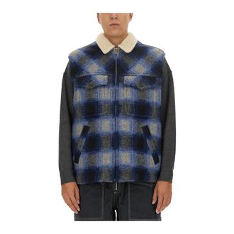 Isabel Marant Kiraneo Weste - - Jackets - Herren - Blau - M